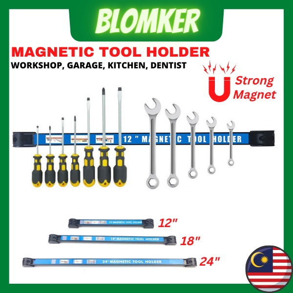 Magnetic Tool Holder Hanging Strip Magnet Bar Organizer Kitchen Knife ...