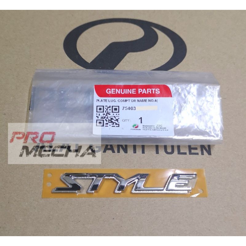 ORIGINAL PERODUA AXIA REAR BONNET EMBLEM STYLE LOGO MARK " STYLE ...