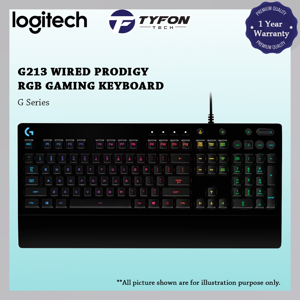 Logitech G213 Prodigy RGB Gaming Keyboard | Shopee Malaysia