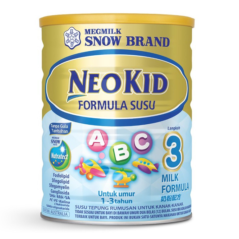 Snow Neo Kid Formula Susu Step 3 Milk Formula 1-3 Years 900g | Shopee ...