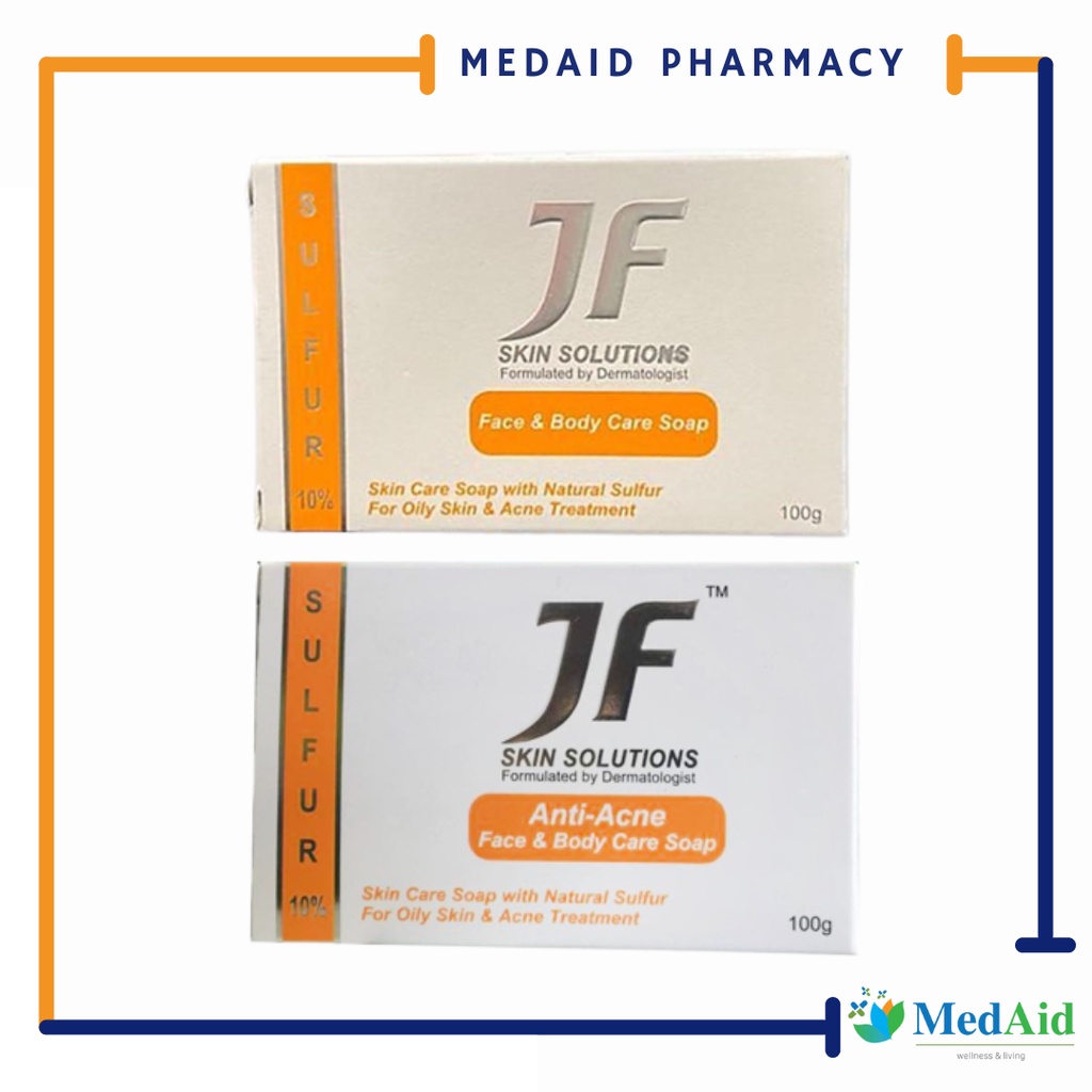 JF Anti Acne Sulfur 100g / Sulphur 10% Face & Body Soap 100g | Shopee ...