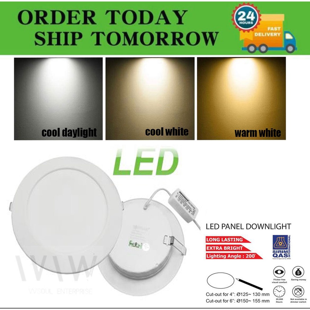 Led Panel Downlight /Lampu Downlight LED Ceiling Siling Lights Panel ...