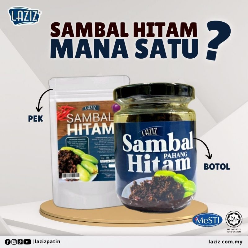 SAMBAL HITAM PAHANG - Produk Original Laziz Patin (100gm/200gm ...