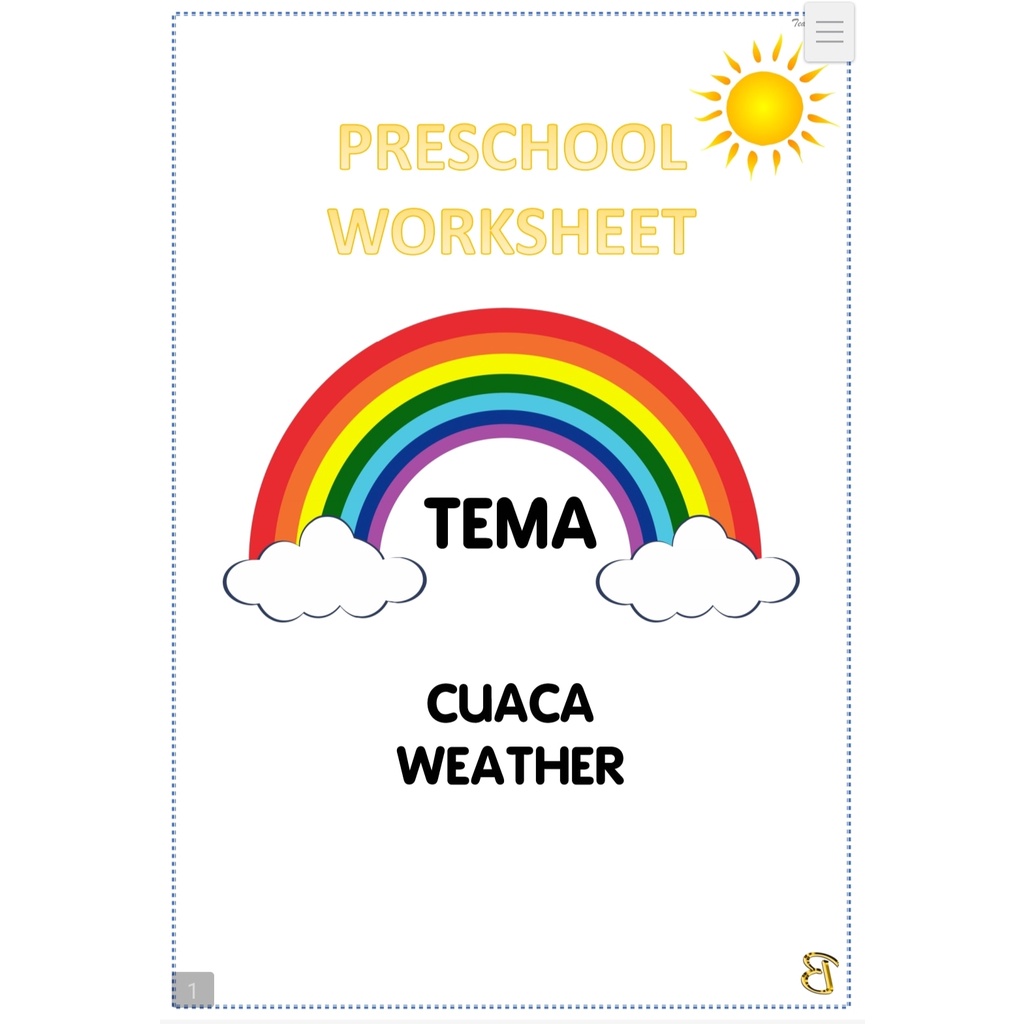 TEMA: Cuaca Weather (Prasekolah, KEMAS, PASTI, Tadika, Kindergarten ...