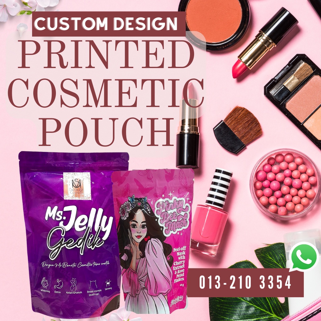 VIRAL PRINTED COSMETIC FLEXIBLE PACKAGING / STAND POUCH for cosmetic ...