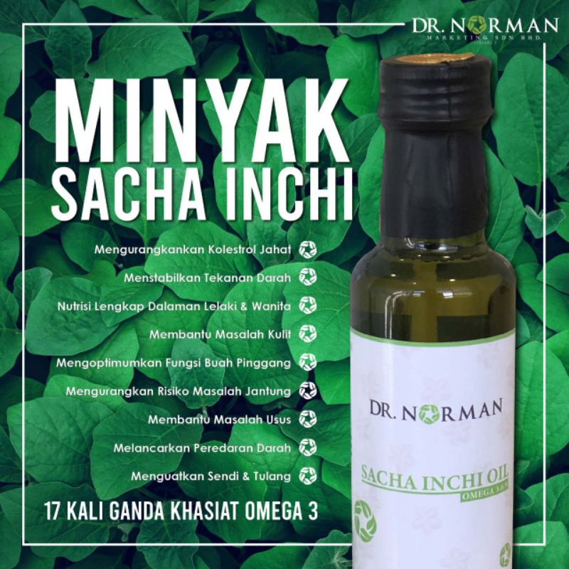 MINYAK SACHA INCHI | SACHA INCHI OIL BY DR NORMAN | Shopee Malaysia
