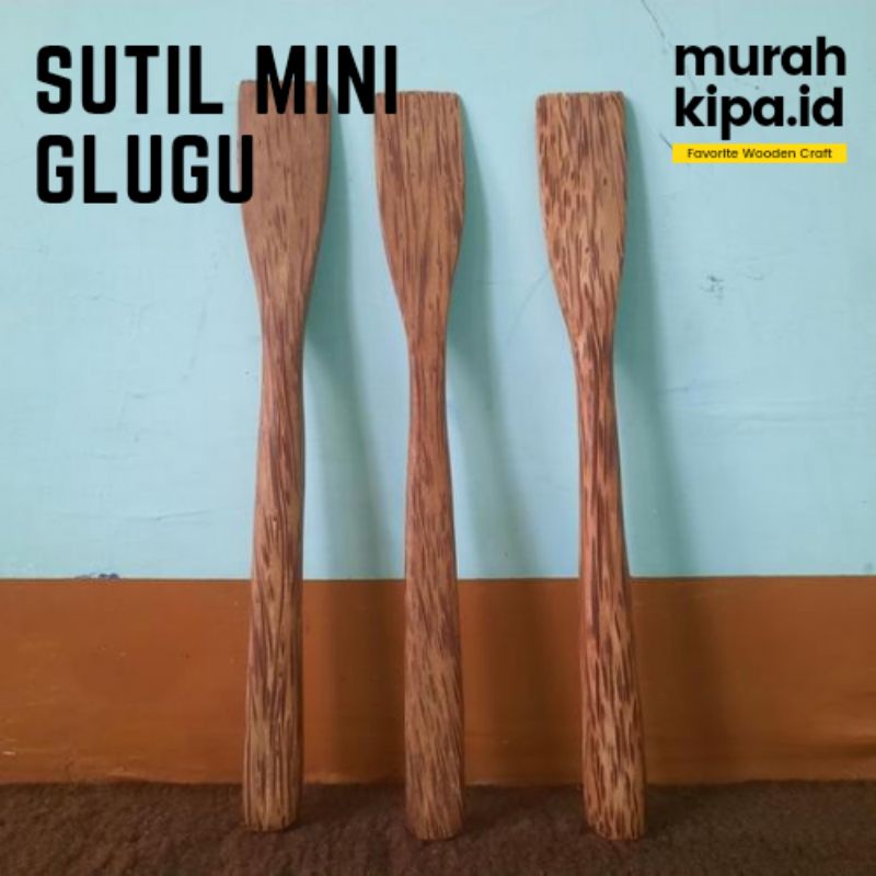 KAYU Sugugu Wood spatula (Coconut) / mini spatula / After spatula ...