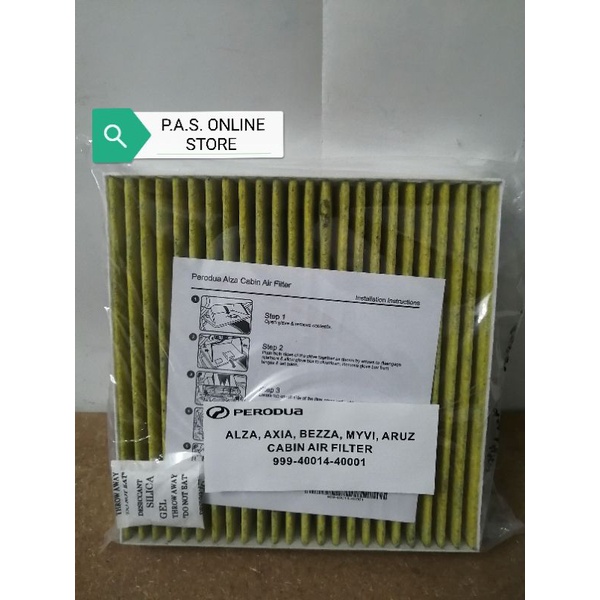 ORIGINAL PERODUA ALZA AXIA ARUZ BEZZA MYVI LAGI BEST CABIN FILTER ...