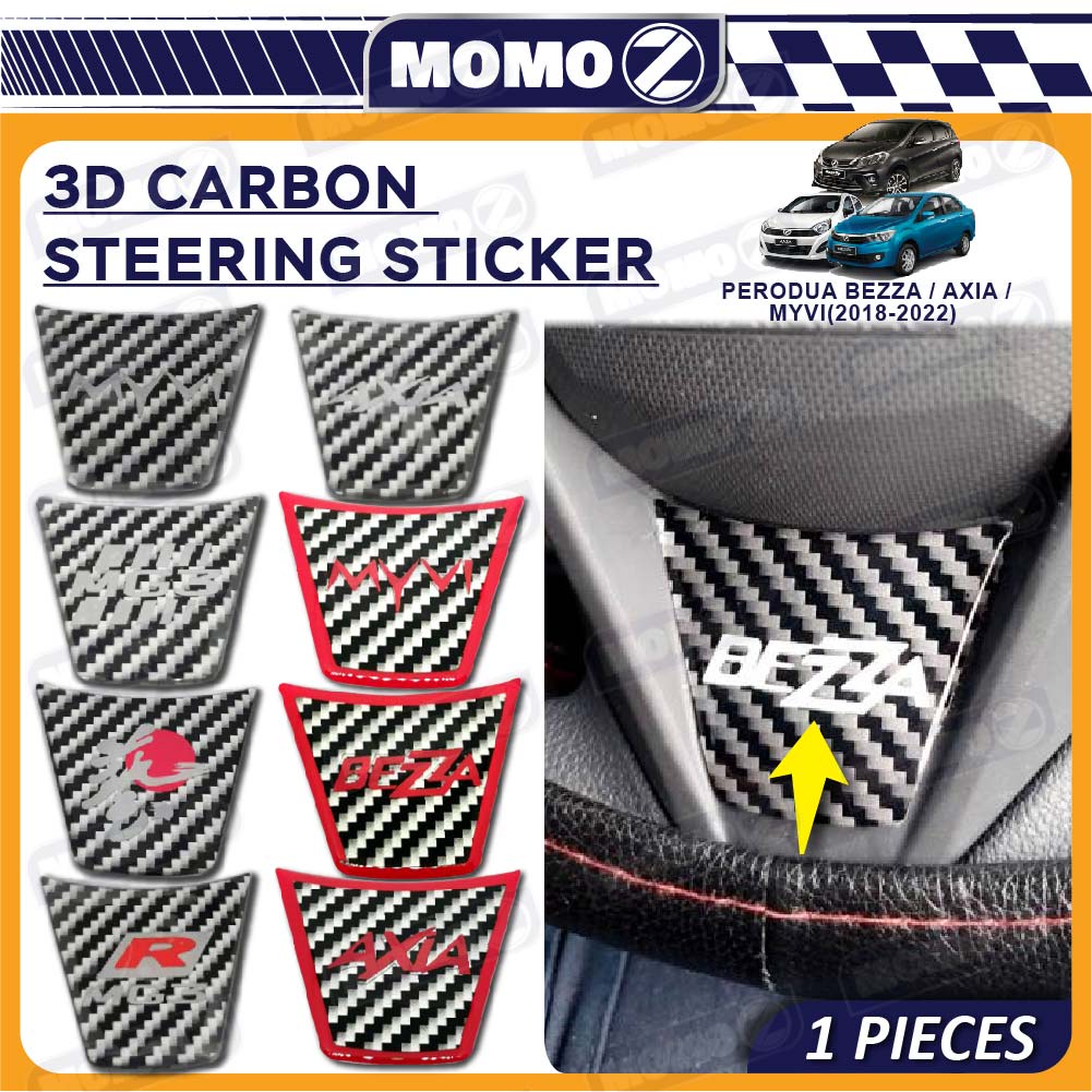 Car 3D EPOXY CARBON EMBLEM STICKER PERODUA MYVI 2018 - 2022 AXIA BEZZA ...