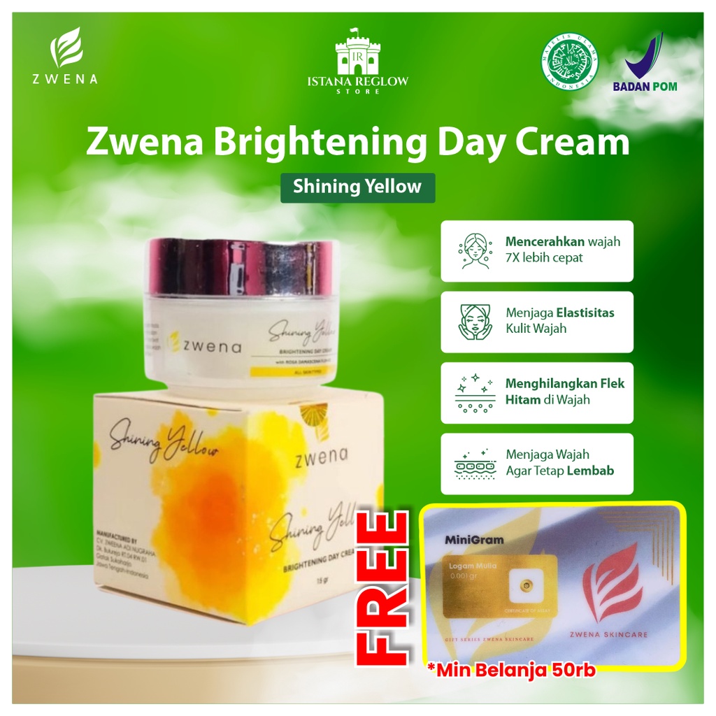 HITAM Zwena Brightening Day Cream Skincare Skin Care Brightening ...