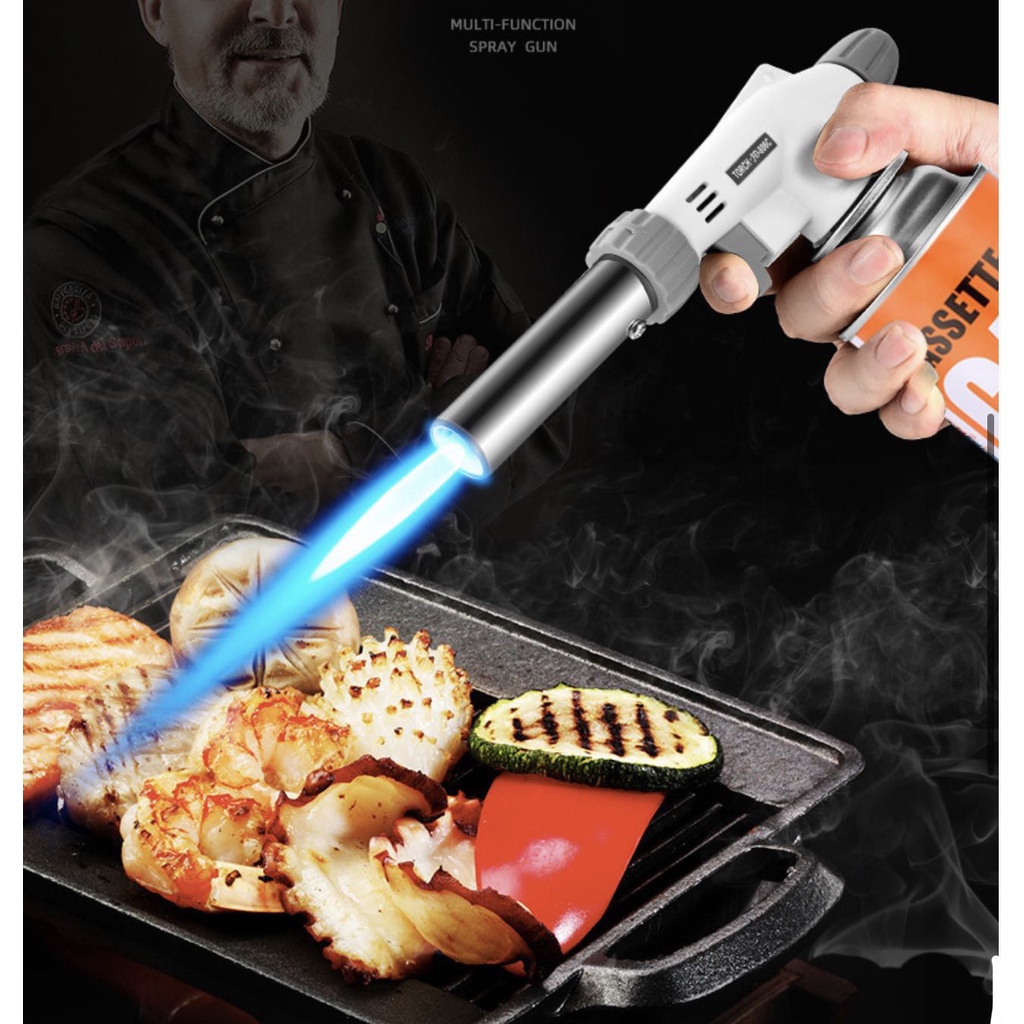 Gas Torch Flame Jet Gun Fire Torch Butane Welding Lighter BBQ Auto ...
