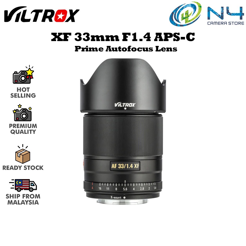 Viltrox Xf 33mm F1 4 Aps C Prime Autofocus Lens For Fujifilm X Mount