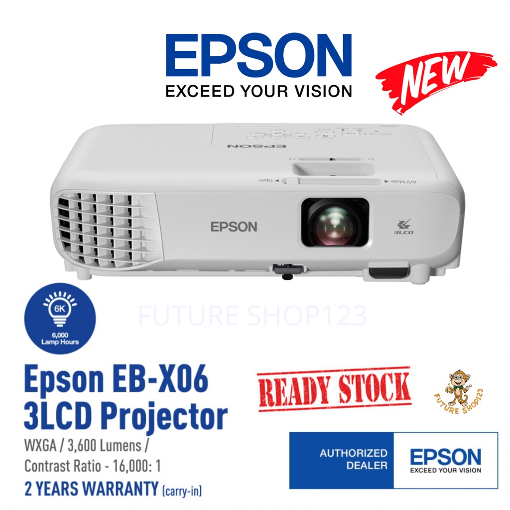 EPSON EB-X06 EB-E10 Projector Ready Stock | Shopee Malaysia