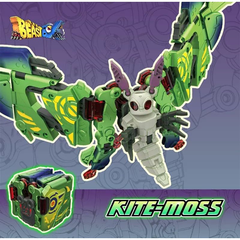 52TOYS BEASTBOX BB-50 KITE-MOSS MEGABOX FANTASYBOX TRANSFORMER CUBE TOY ...