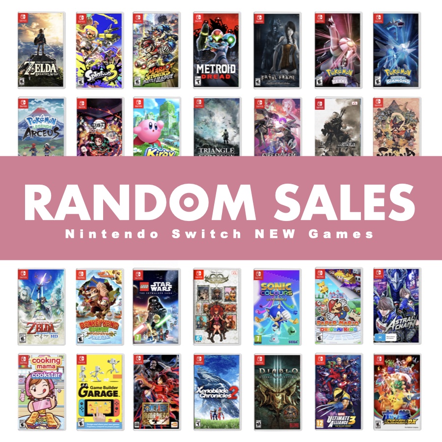 Nintendo Switch Games NEW & SEALED RANDOM GAMES SALES | Shopee Malaysia