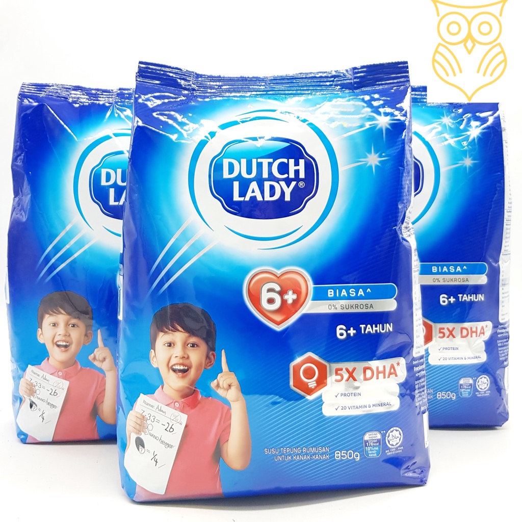 Dutch Lady 6+Years ( Original/Chocolate ) 850gm x 3 | Shopee Malaysia