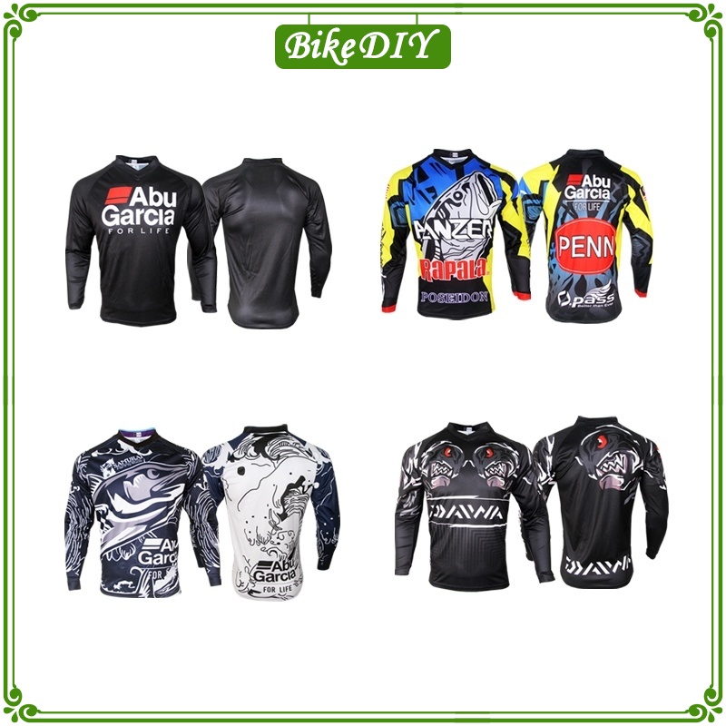 BikeDIY [LOCAL] Fishing jersey Baju Jersi Lengan Panjang Fishing Long ...