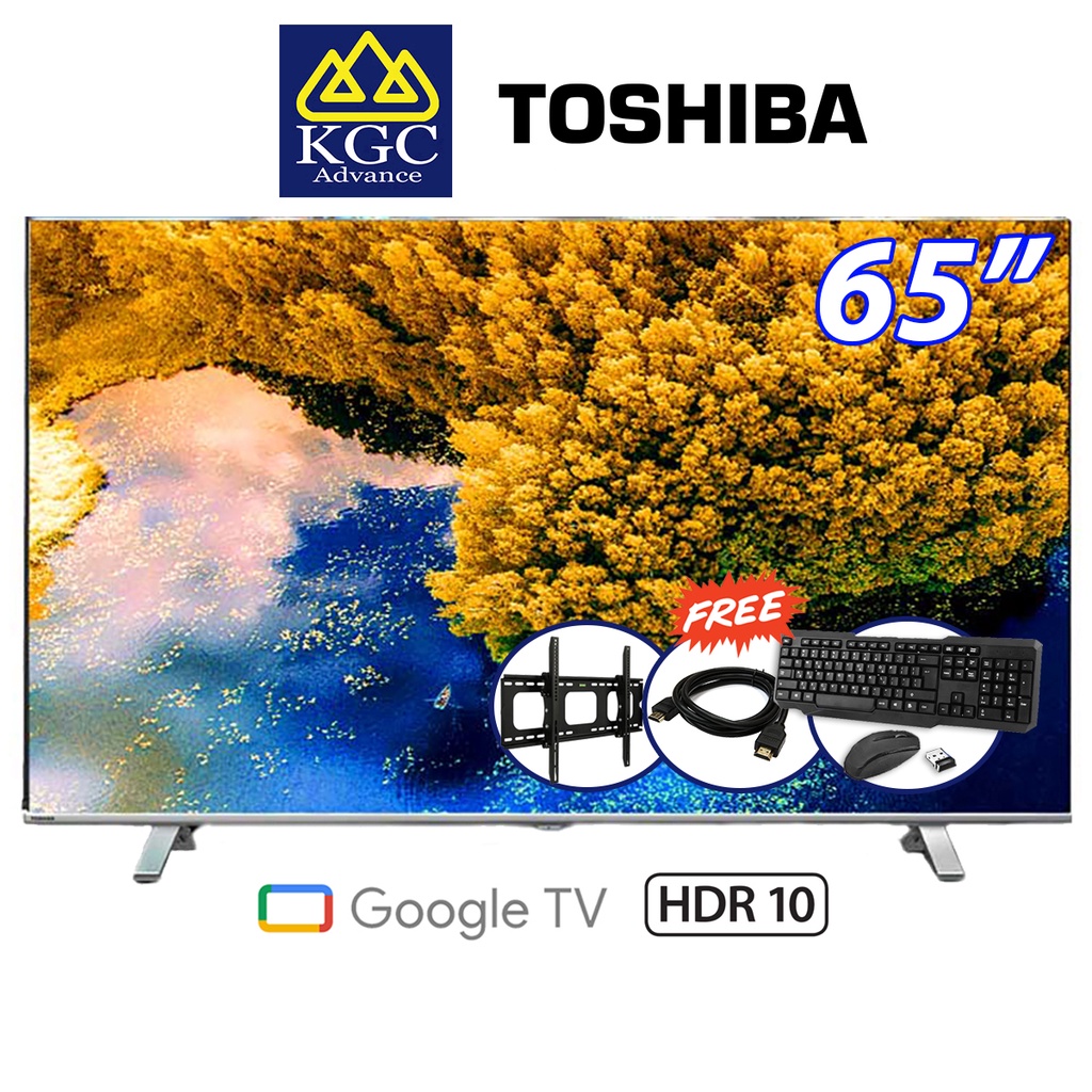 [Free Shipping] Toshiba 65" Smart 4K UHD Google TV 65C350LP [Free Wireless Keyboard & Mouse ...
