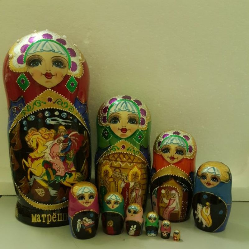 Ready Stock Hand Made Large 10 in 1 Russian Nesting Dolls (Biggest ...