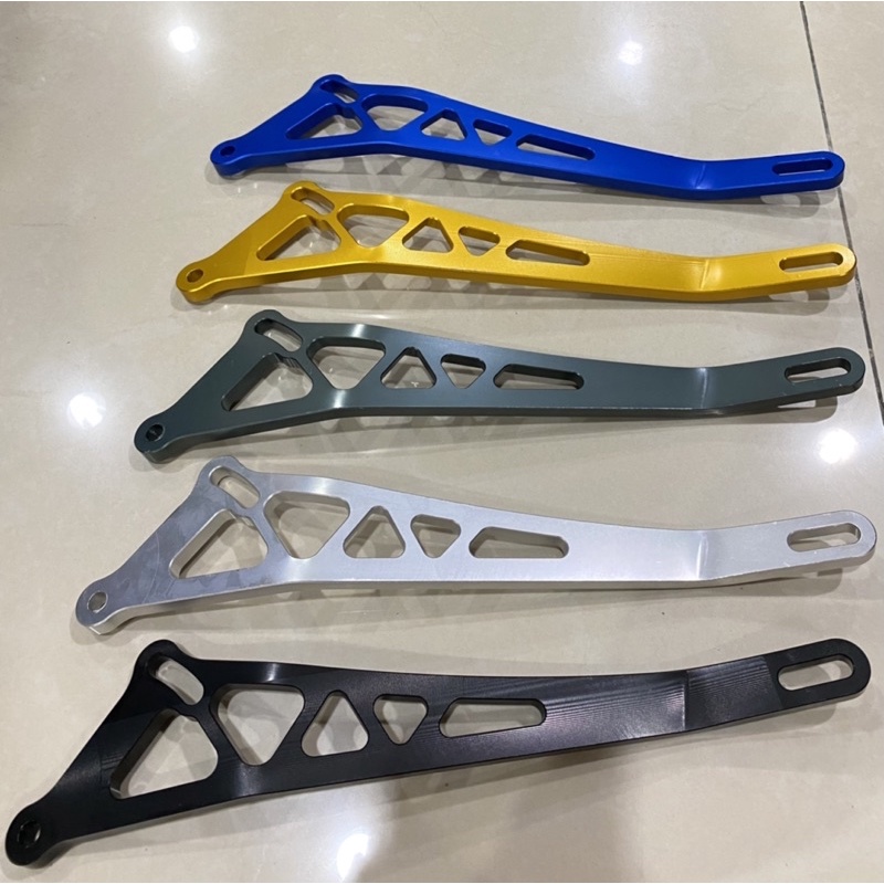 Y15ZR CNC ALLOY EXHAUST BRACKET Y SUKU Y15 Y15ZR V1 V2 >> BLUE , SILVER ...