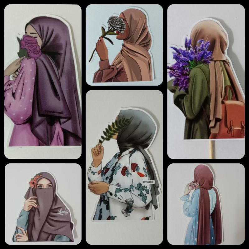 LADY BACK MUSLIMAH CAKE TOPPER READY STOCK | Shopee Malaysia