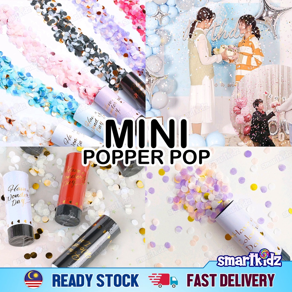 [1pcs] Popper Pop Confetti Mini Poppers Wedding Anniversary Graduation ...