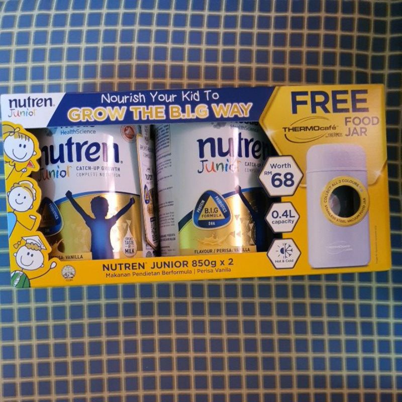 Nutren Junior 2x850g Foc Thermocafe Food Jar (Expiry Date:02/2024 ...