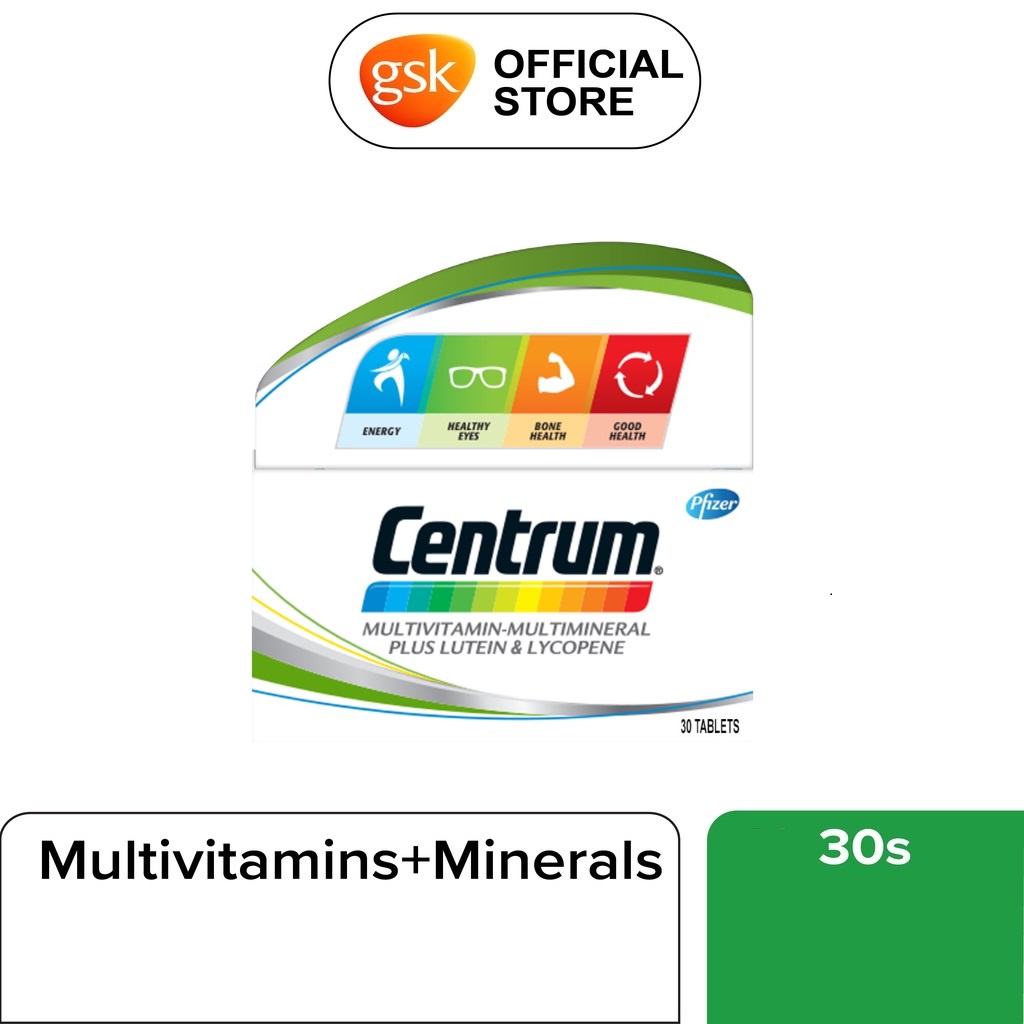 Centrum Multivitamin-Multimineral Plus Lutein Healthy Eyes & Lycopene ...