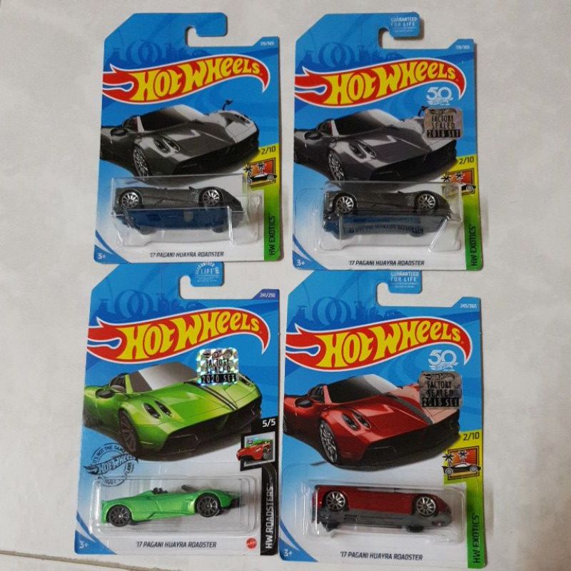 Hot Wheels 17 Pagani Huayra Roadster Many Variant Shopee Malaysia