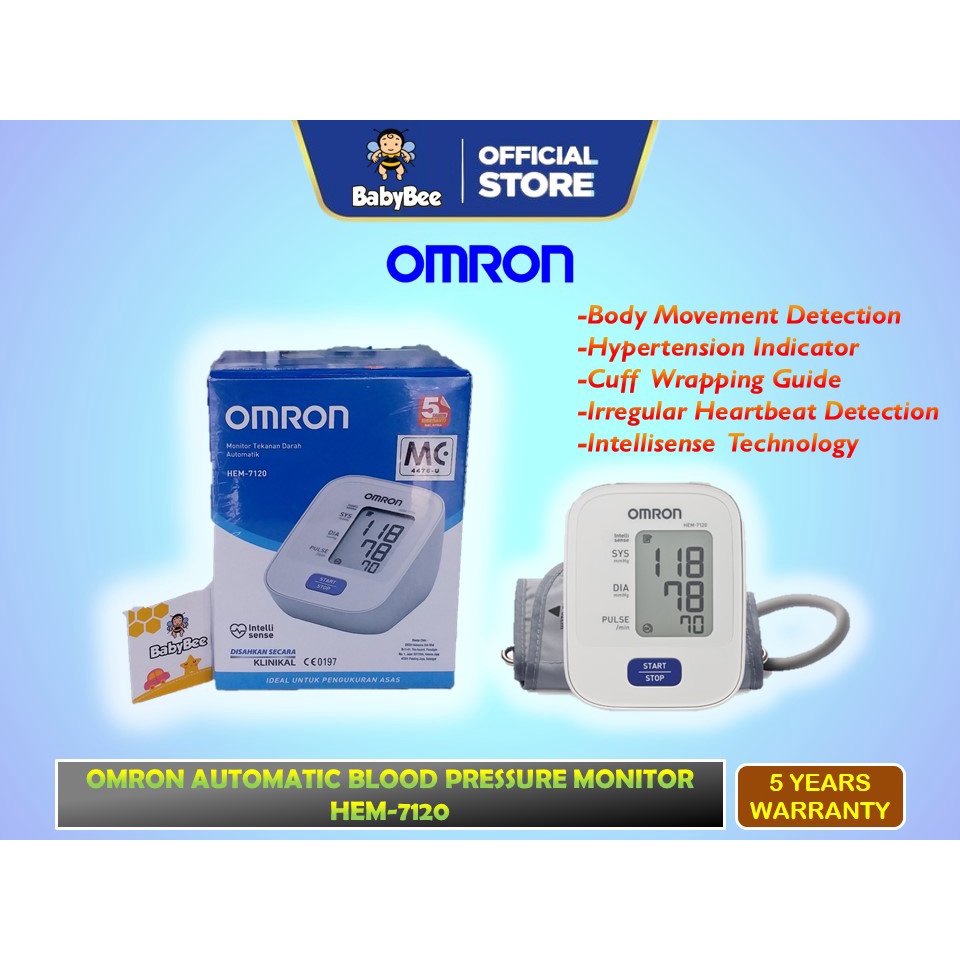 OMRON HEM-7120 Blood Pressure Monitor | Shopee Malaysia
