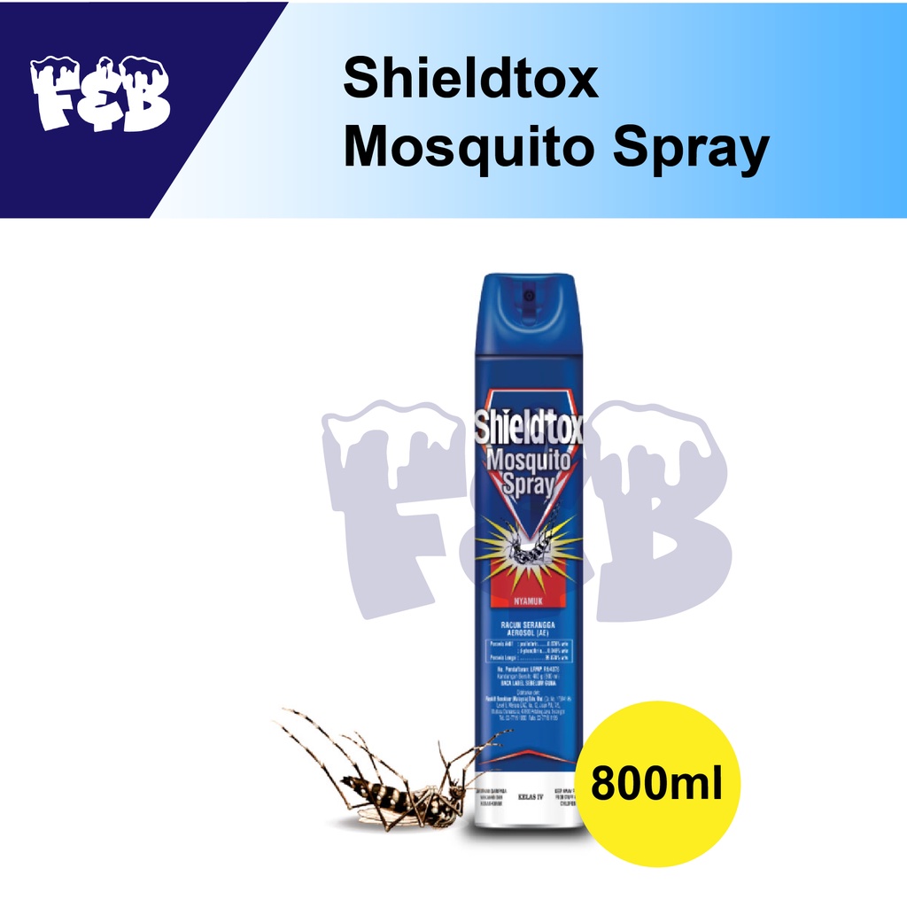 Shieldtox Mosquito Spray Aerosol (800ml) | Shopee Malaysia