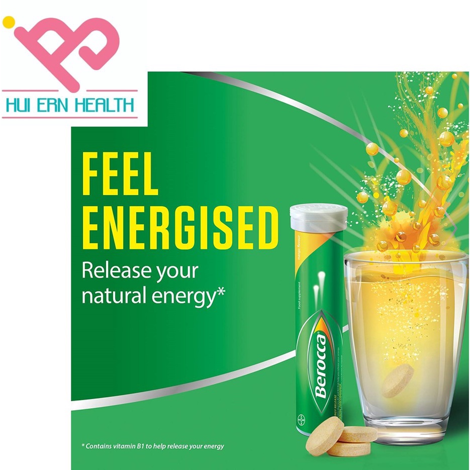 BEROCCA Effervescent Tablets | Orange / Mango | 15's | Shopee Malaysia