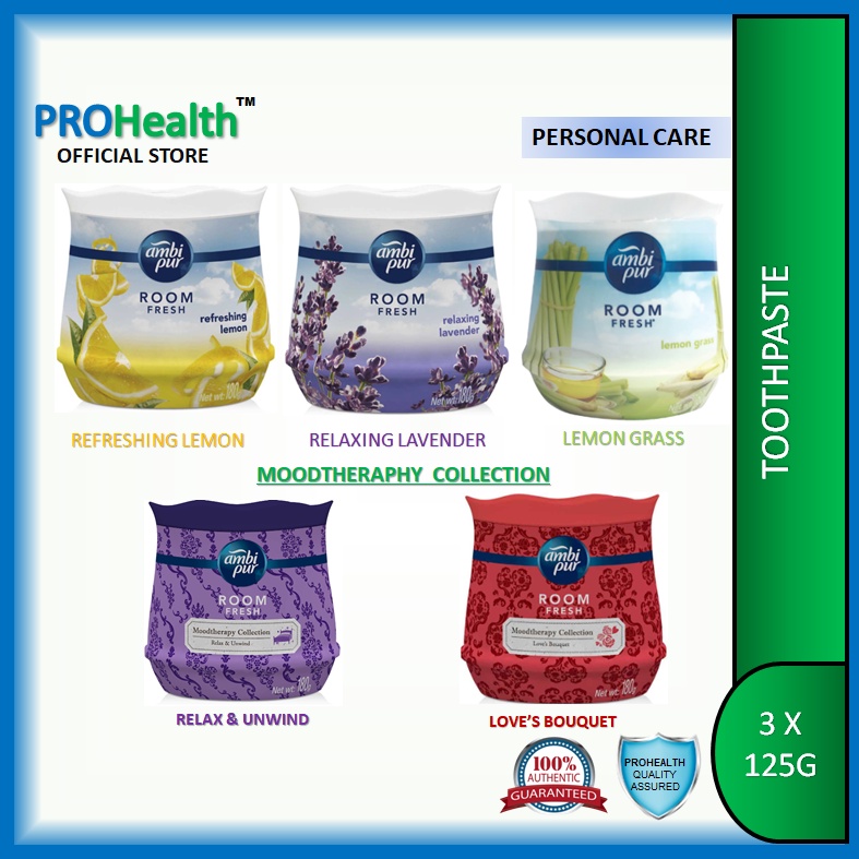 Ambi Pur Room Fresh Air Refreshing Gel Moodtherapy Collection MFG:01/ ...