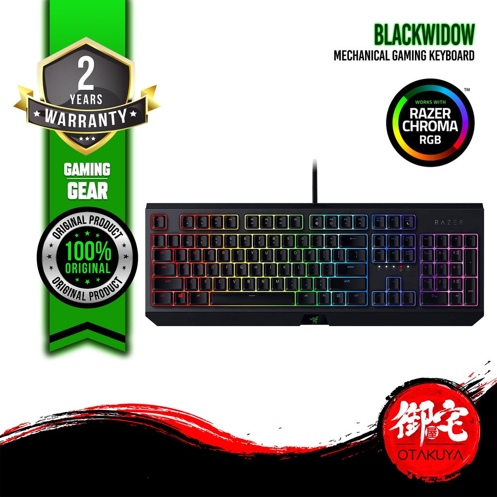 RAZER Blackwidow Mechanical Gaming Keyboard - Tactile & Clicky, Chroma ...
