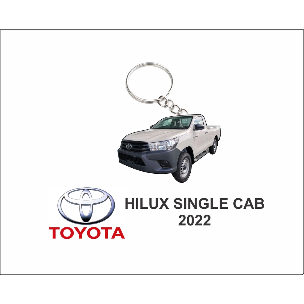 toyota hilux single cab white 2022 keychain 2d | Shopee Malaysia