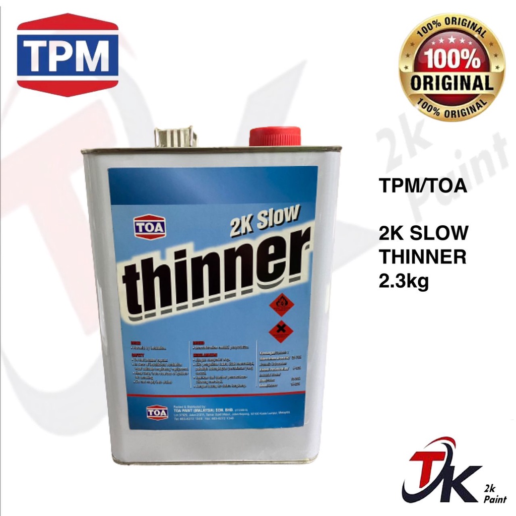 TPM/TOA 2K SLOW THINNER / 2K THINNER -2.3KG **READY STOCK** | Shopee ...