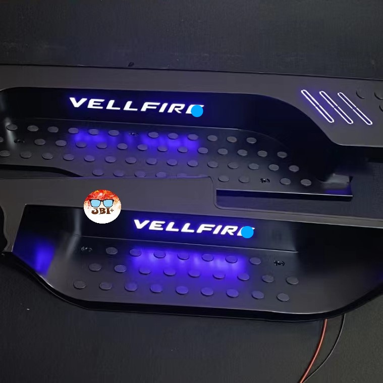 Toyota Alphard Vellfire AGH30 LED Door Side Step Sill Plate Stainless ...