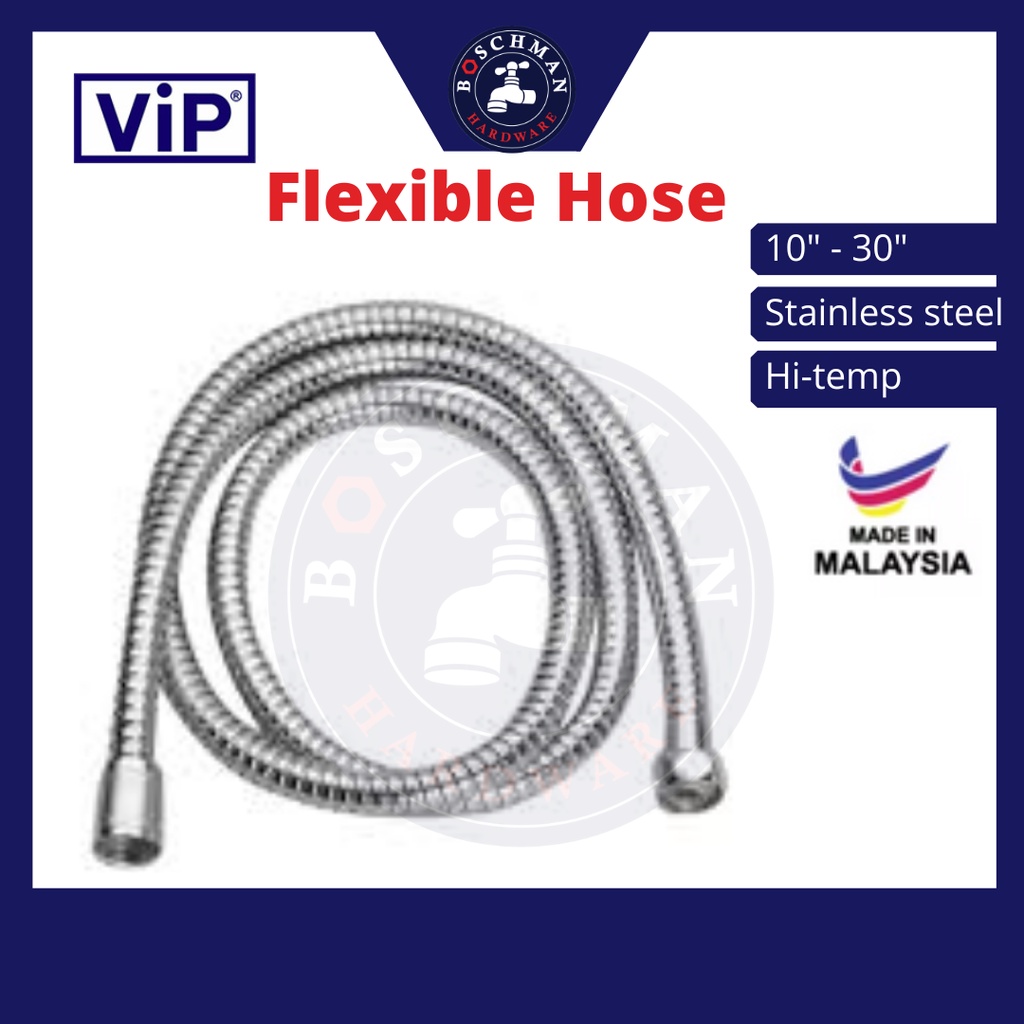 VIP Stainless Steel Double Buckle Flexible Hose 1/2 Inlet Flexible Hose ...