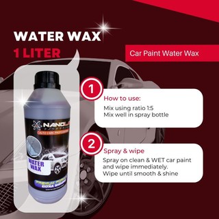 (1 Liter) ULTIMATE Water Wax Water Coating PREMIUM Water Wax Car Wax ...