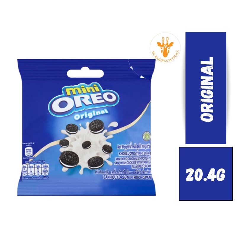 [READY STOCK] OREO ORIGINAL MINI CHOCOLATE SANDWICH COOKIES WITH VANILLA FLAVORED CREAM 20.4G ...