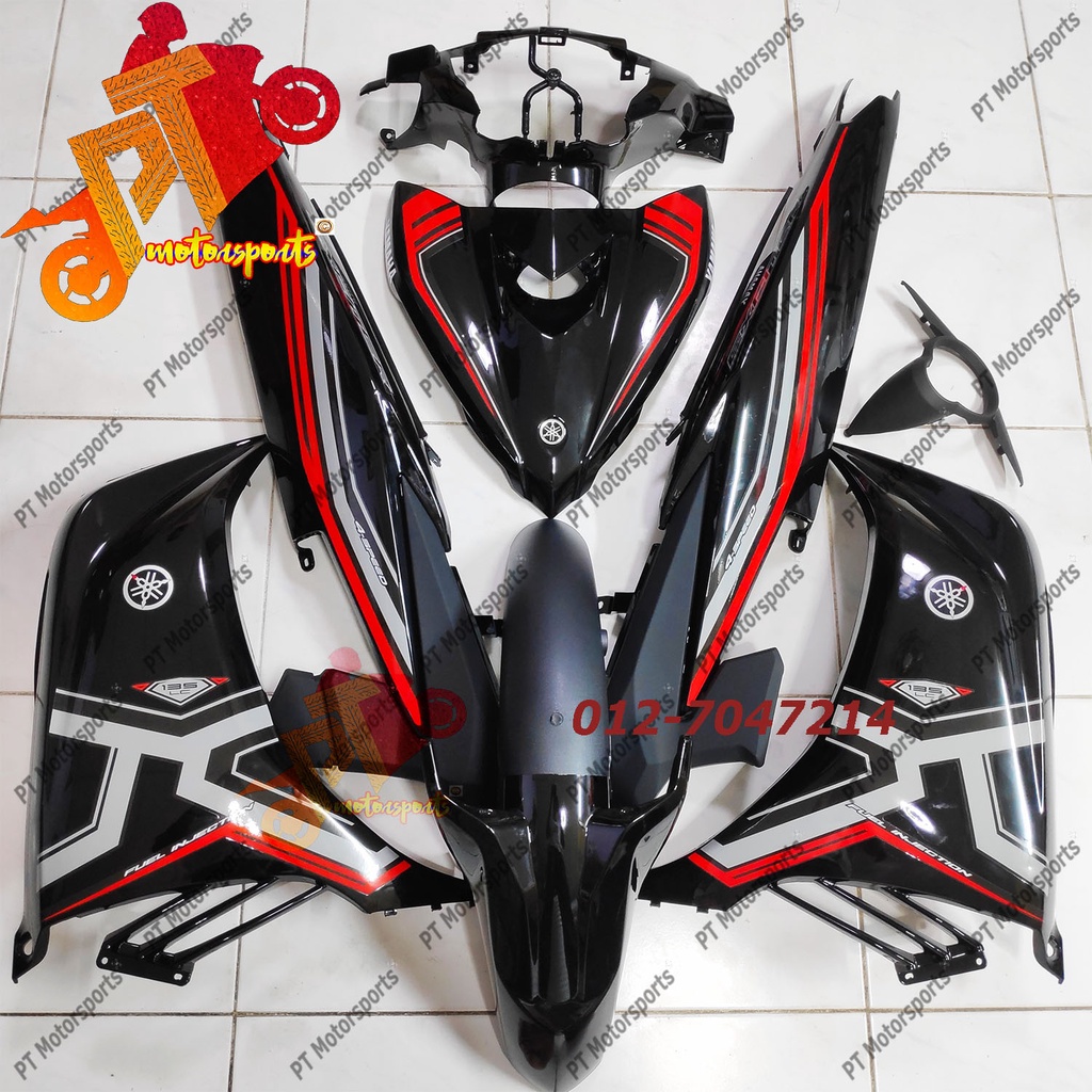 Yamaha Lc 135 Cover Set Black Kilat EXCITER 2022 Red Robot V2 V3 V4 V5 ...
