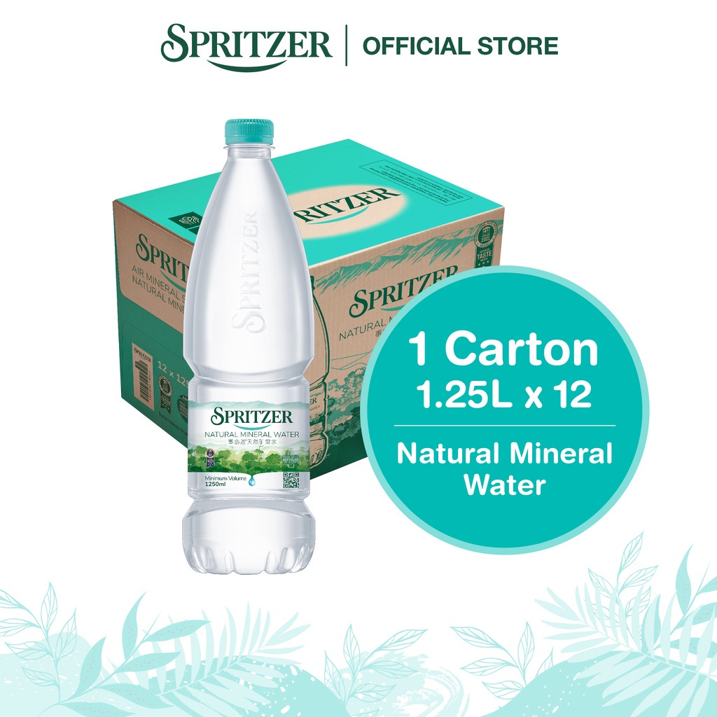 Spritzer Natural Mineral Water (1250ML X 12) | Shopee Malaysia