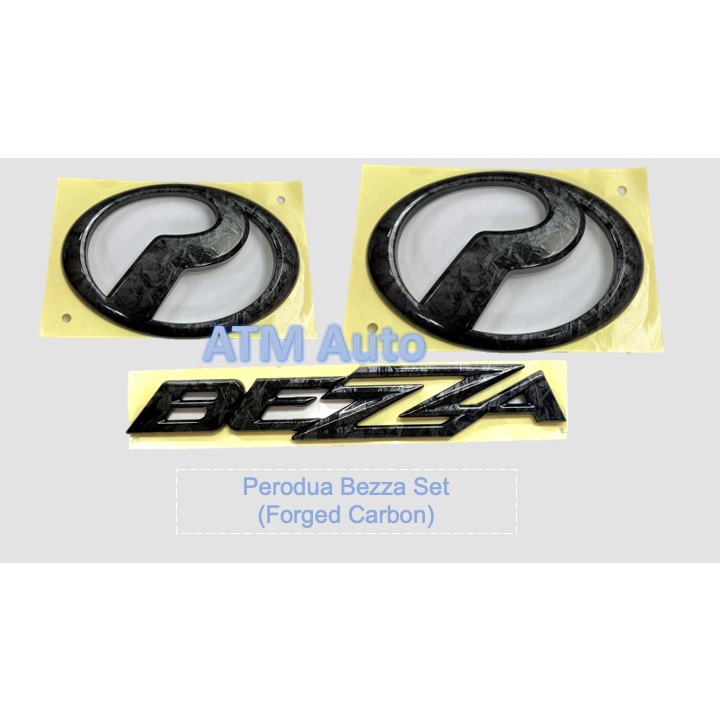 Perodua Bezza Logo Emblem Front Rear Forged Carbon Carbon Fibre ...
