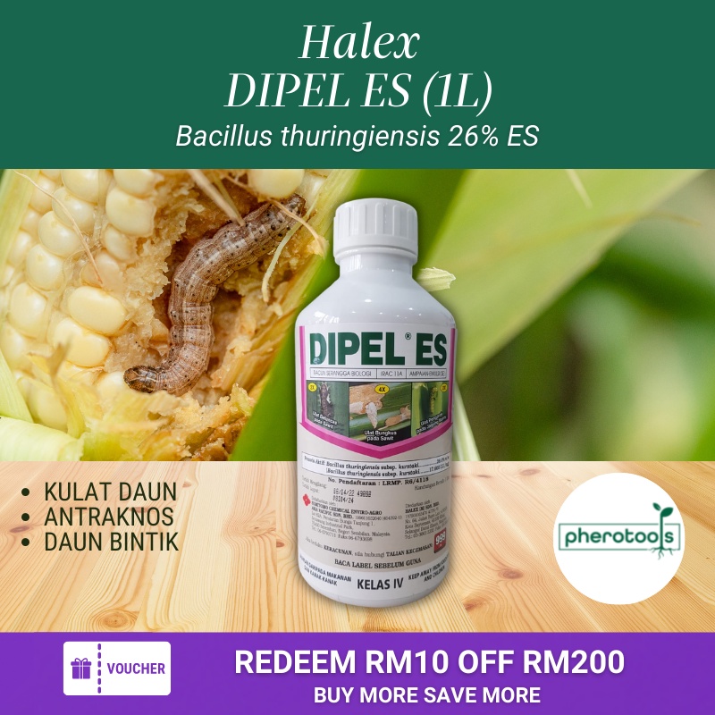 Pherotools DIPEL ES (1L) Mengandungi Bakteria (Bacillus thuringiensis ...