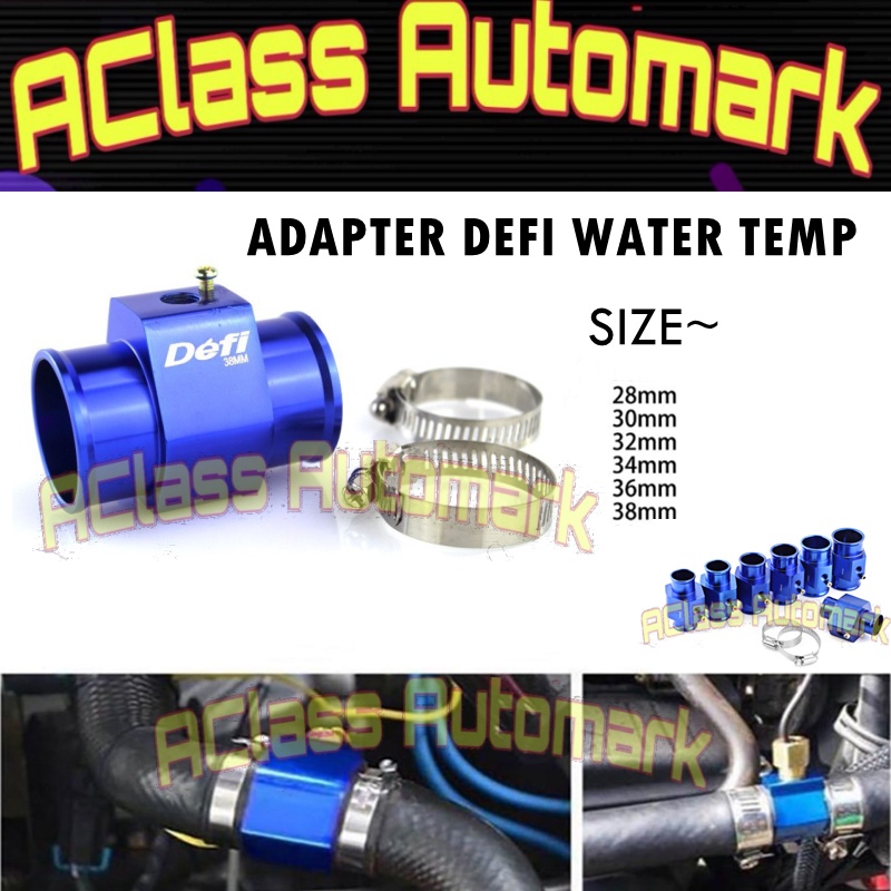 Defi Water Temperature Joint Pipe Temp Sensor Gauge Radiator Hose ...