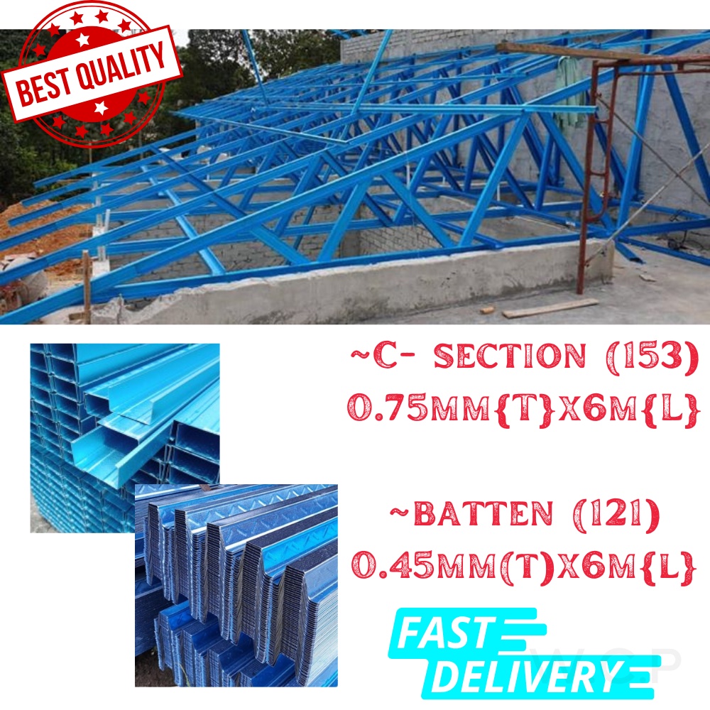 C-Channel &Batten {6M length} | Shopee Malaysia