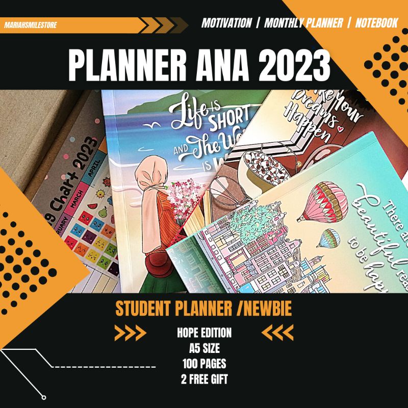 100 pages Planner 2023 Malaysia, Singapore and Brunei Aesthetic ...