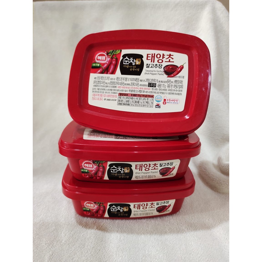 Sajo Gochujang Hot Pepper Paste Korean Chili Gochujang Paste Korean Paste Sambal 170 G