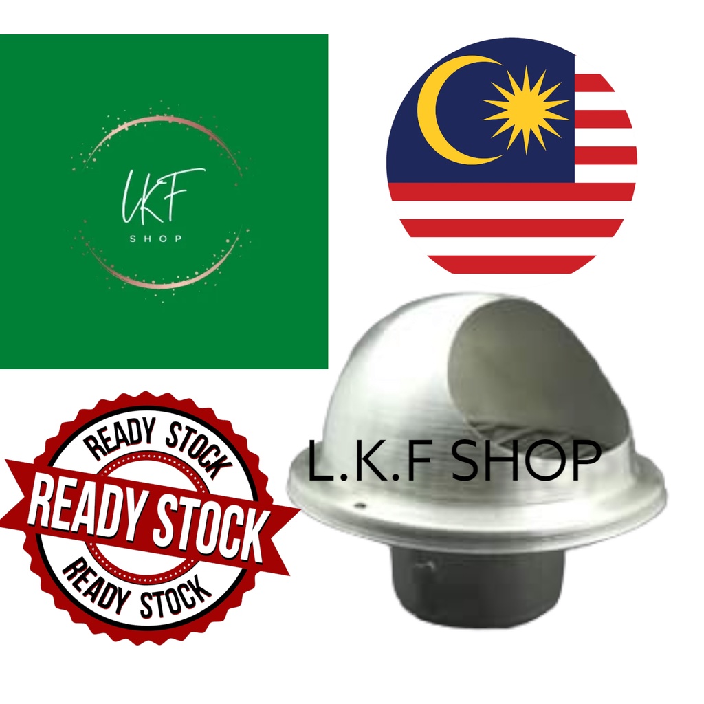 DUCTING CAP / 4 INCH DAN 6 INCH HIGH GRADE STAINLESS STEEL CAP DUCTING ...