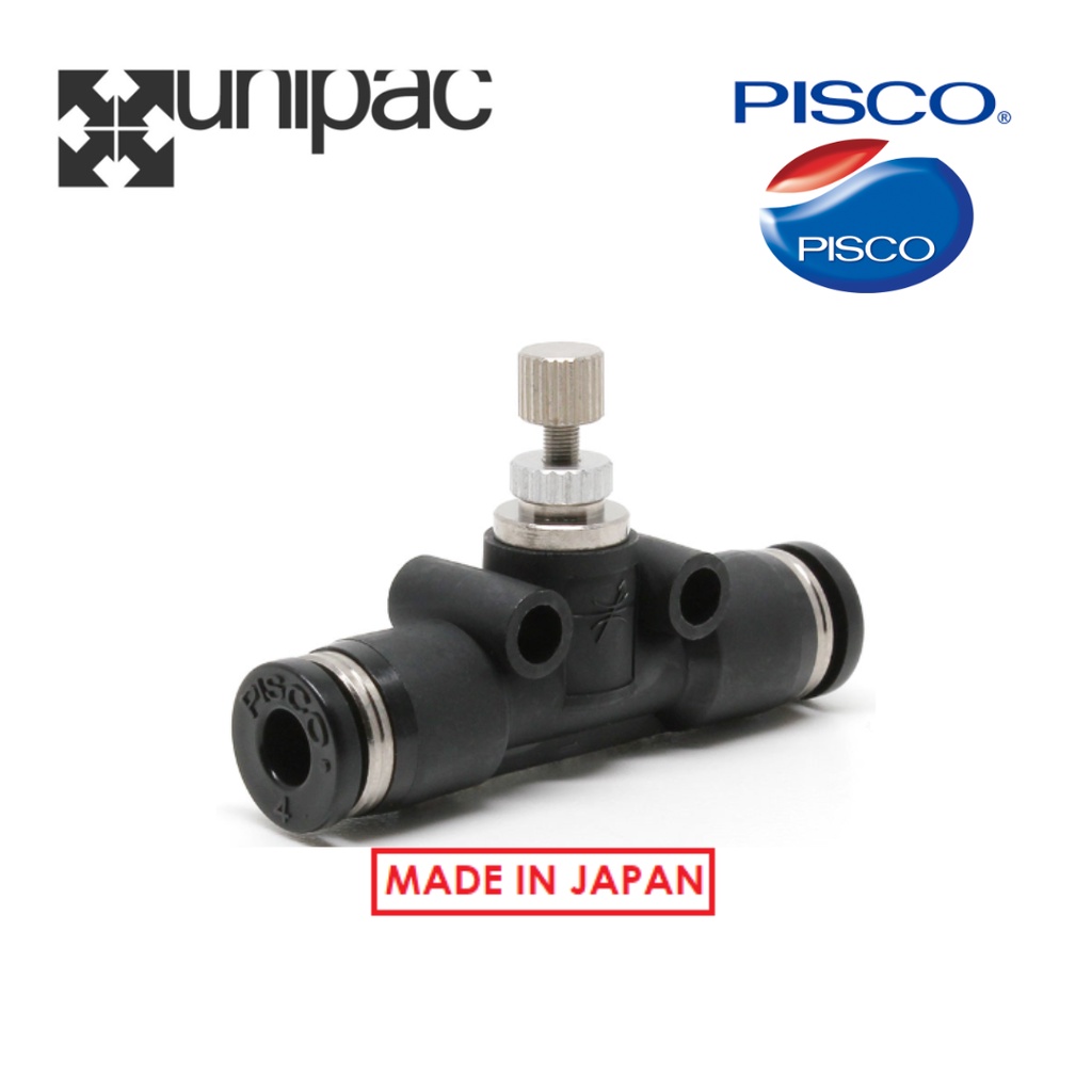 Pneumatic Fitting Pisco Speed Controller Union Straight Tube JSMU 4mm ...